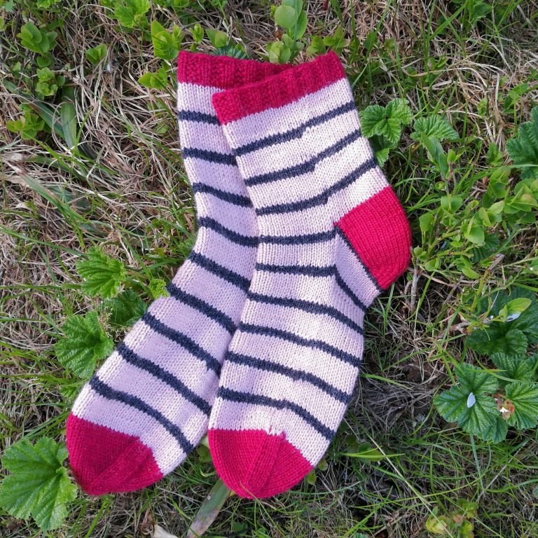 French heel pattern for cuff-down socks (any stitch count) - Knitgrammer