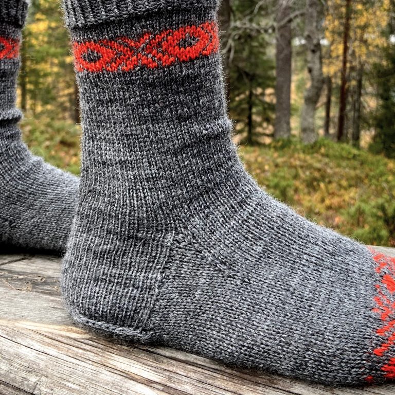 Dutch Heel Pattern for Cuff-Down Socks - Knitgrammer