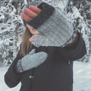 Convertible Mittens [FREE Knitting Pattern] - Knitgrammer