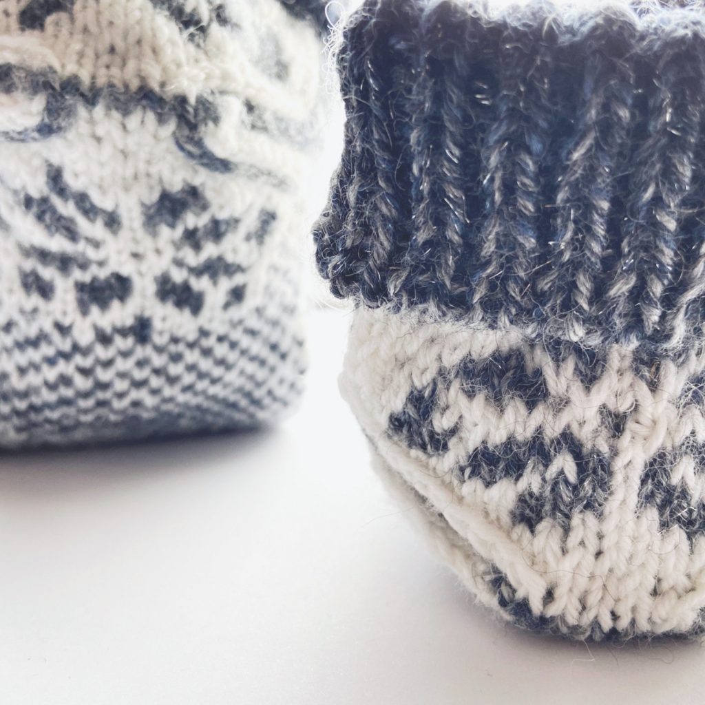 Knitted Fair Isle Slippers [FREE Knitting Pattern] - Knitgrammer